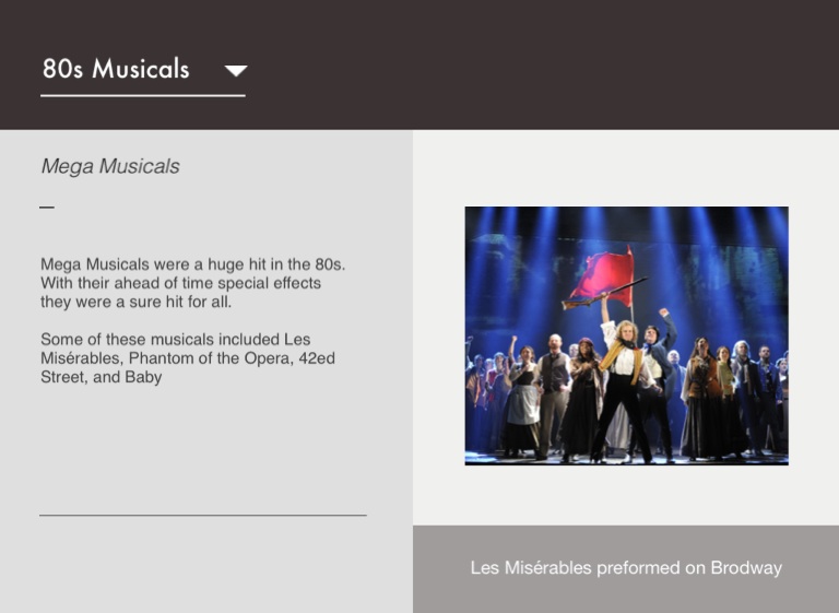 80s Mega Musicals - Screen 4 on FlowVella - Presentation Software for ...