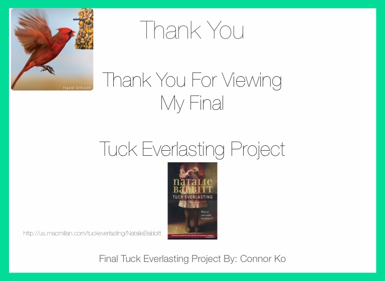 Final Tuck Everlasting Project - Screen 6 on FlowVella - Presentation ...