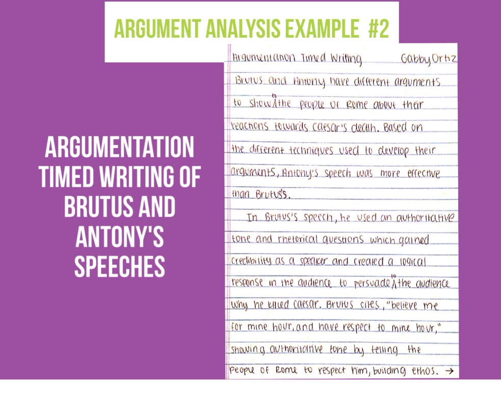 Argument Analysis Examples Screen 2 On FlowVella Presentation 