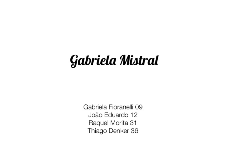 Gabriela Mistral on FlowVella - Presentation Software for Mac iPad and ... Gabriela Mistral on FlowVella - Presentation Software for Mac iPad and ...
